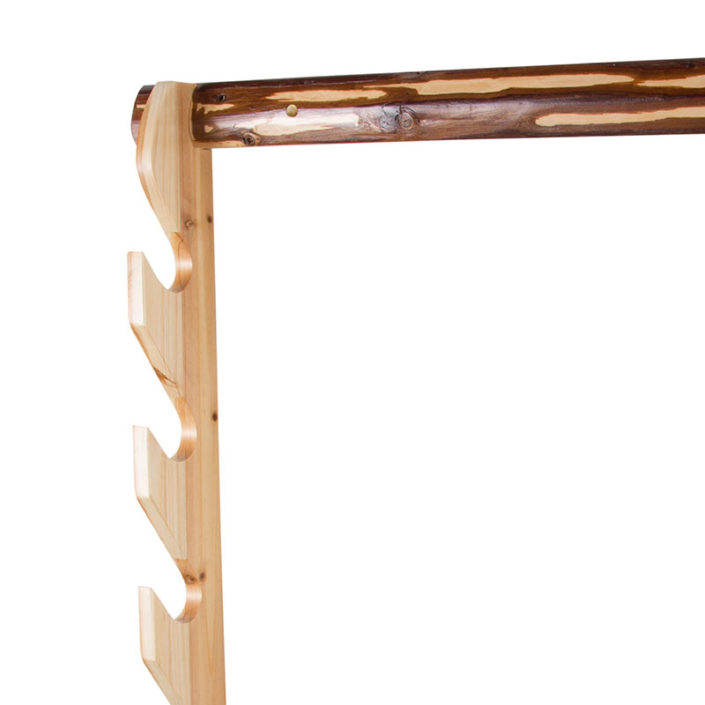 Rush Creek Creations Wall-Mount 5-Gun Storage Display Rack for Rifles ...