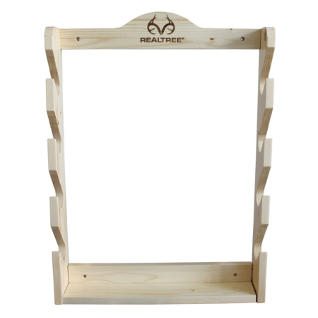 Rush Creek Creations REALTREE 4-Gun Rack Wall Mount, Gun Storage Rack ...
