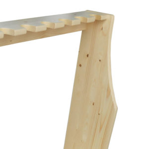 Rush Creek Creations 7-Gun Freestanding Wood Storage Rack for Rifles ...