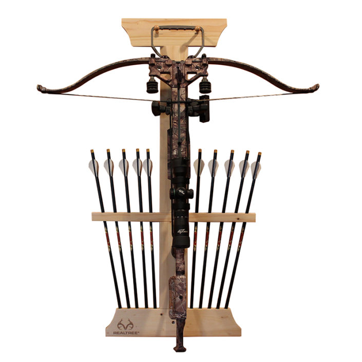 Rush Creek Creations 3-Bow 12-Arrow Wall Rack, Archery Bow Holder, Bow ...