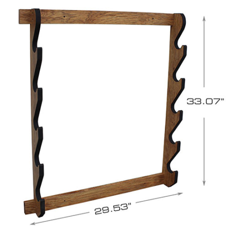 Rush Creek Creations Wall-Mount 5-Gun Storage Display Rack for Rifles ...