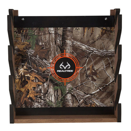 Rush Creek Creations REALTREE 4-Gun Rack Wall Mount, Gun Storage Rack ...