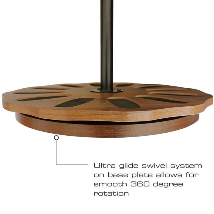Rush Creek Creations Adjustable Height Indoor Spinning 12 Gun Storage ...