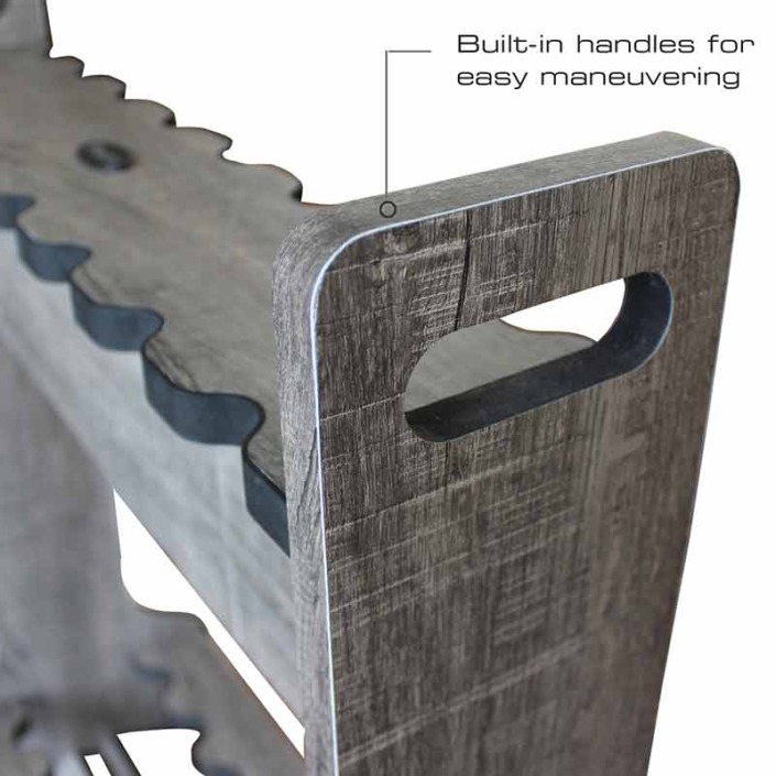 Rush Creek Creations 16-Rod Double-Sided Rolling Fishing Rod Storage ...