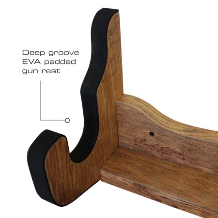 Rush Creek Creations Single Rifle/Shotgun Gun Wall Display Rack ...