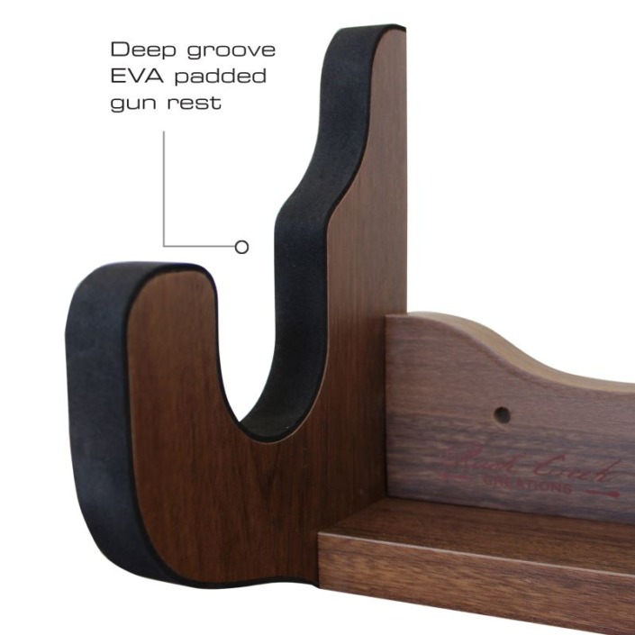 Rush Creek Creations Wall-Mount Single Gun Storage Display Rack for ...