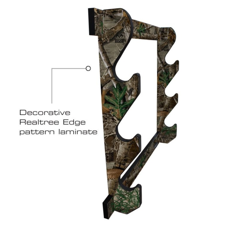 Rush Creek Creations Wall-Mount 3-Gun Storage Display Rack for Rifles ...