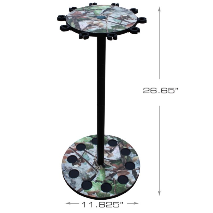 Rush Creek Creations 10 Round Freshwater Fishing Rod/Pole Storage Floor ...