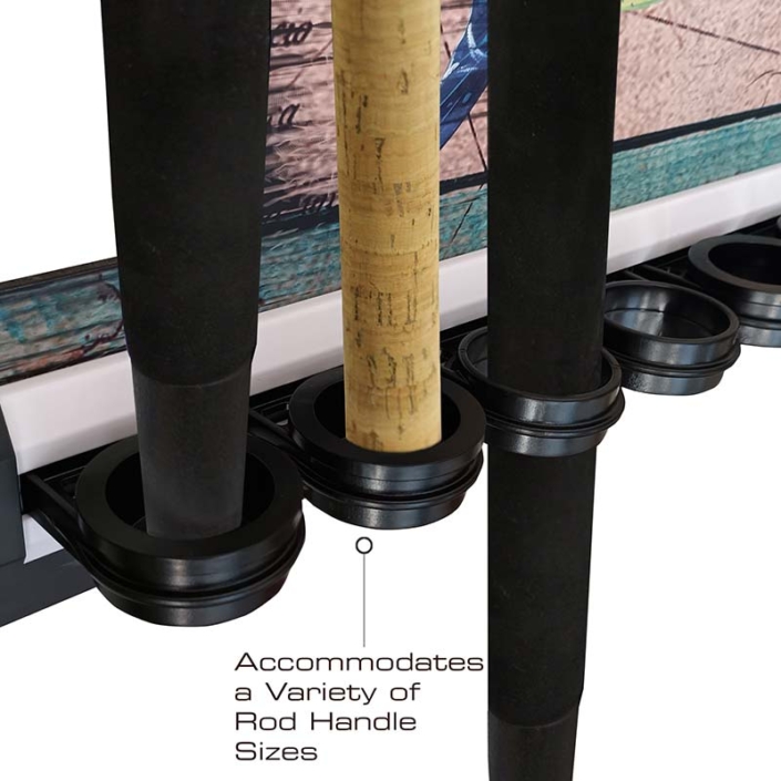 Rush Creek Creations Guy Harvey 8-Rod Wall or Ceiling Fishing Rod ...