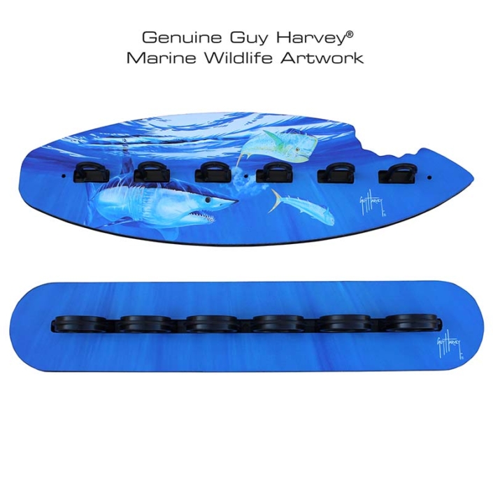 Rush Creek Creations Guy Harvey 6-Rod Wall or Ceiling Fishing Rod ...