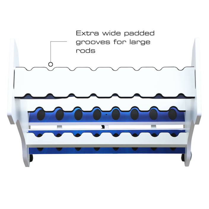 Rush Creek Creations Guy Harvey 16-Rod Double-Sided Rolling Fishing Rod ...