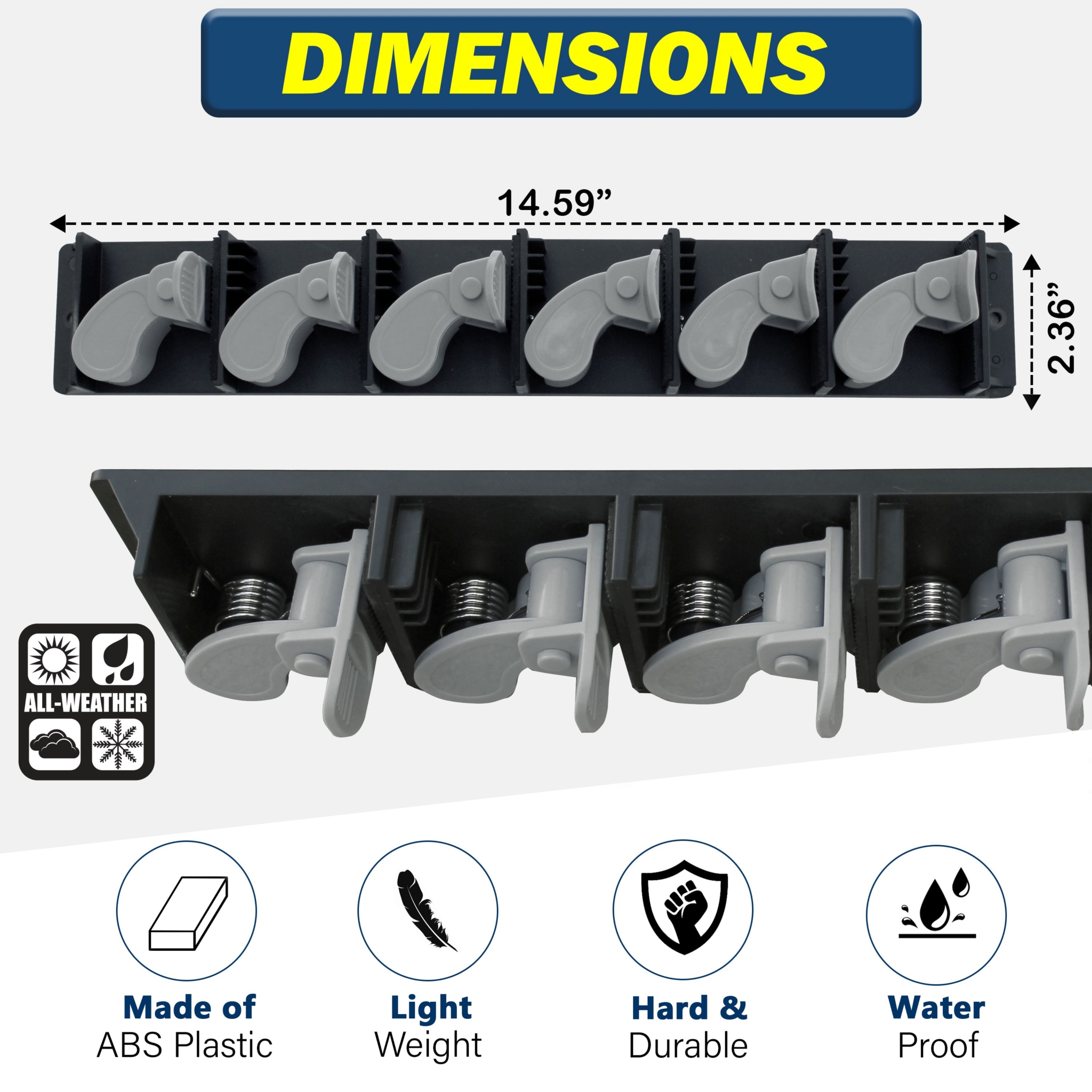 Wall-Mounted Fishing Rod Holder – Space-Saving Vertical Rod Rack for ...